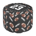 Football Sport Pattern - Personalized Pouf | Zazzle