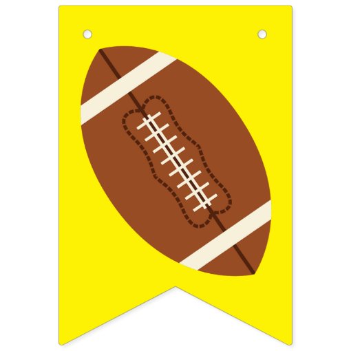 Football Sports Birthday Party Bunting Flags | Zazzle