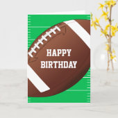 Football Sports Fan Birthday Card | Zazzle