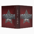 Football Star Distressed Binder | Zazzle