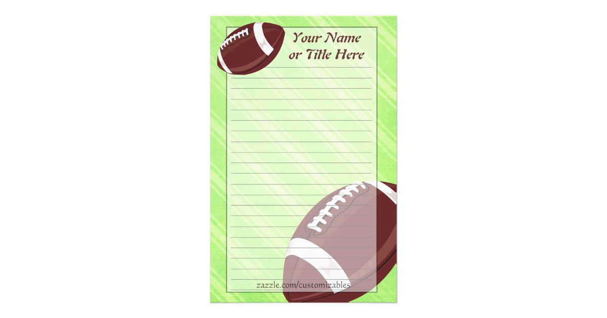 Football Stationery | Zazzle.com