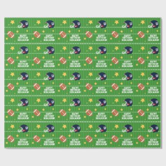 Football Super Star Wrapping Paper | Zazzle