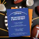 Football Tailgating Party - blue orange Invitation | Zazzle