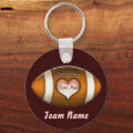 Football Team Mom Keychain | Zazzle
