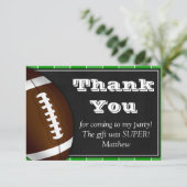 Football Thank You Card for Football Fans | Zazzle