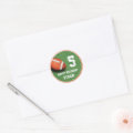 Football theme Birthday Sticker | Zazzle