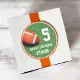 Football theme Birthday Sticker | Zazzle