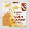 Football Themed Graduation Party Invitation | Zazzle