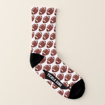 Football Tickle Zone Socks | Zazzle