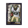 Football Trading Card, Football Player Card Silver | Zazzle