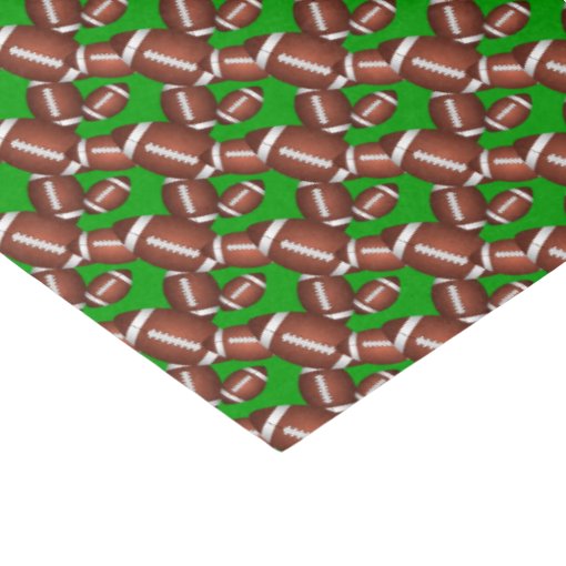 Footballs Pattern Tissue Paper | Zazzle