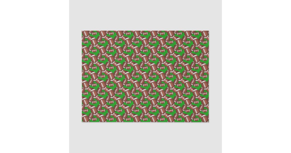 Footballs Pattern Tissue Paper | Zazzle