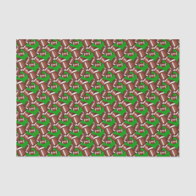 Footballs Pattern Tissue Paper | Zazzle