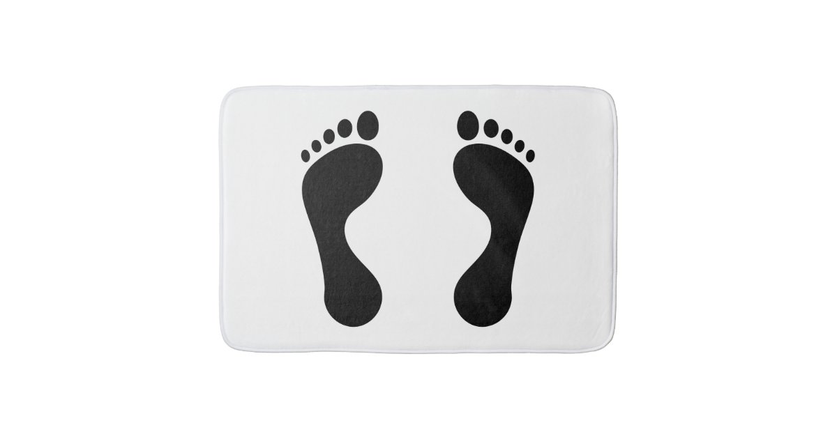 Footprint Bath Mat Zazzle