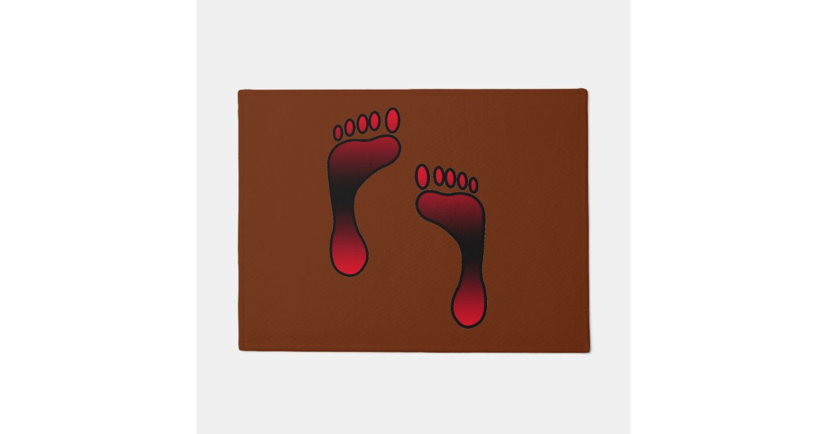 Footprint Door Mat | Zazzle