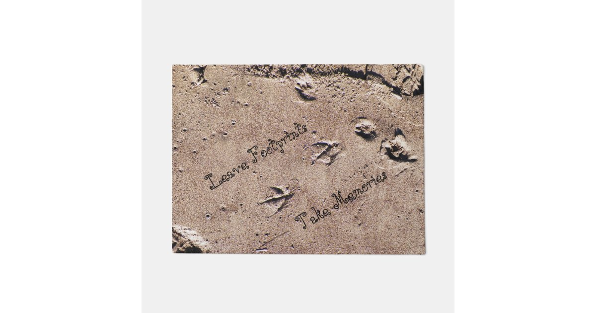Footprint Memories Doormat | Zazzle