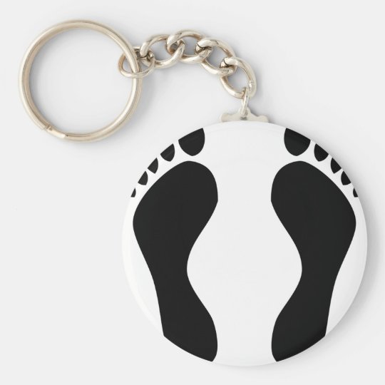 footprints feet keychain | Zazzle.com