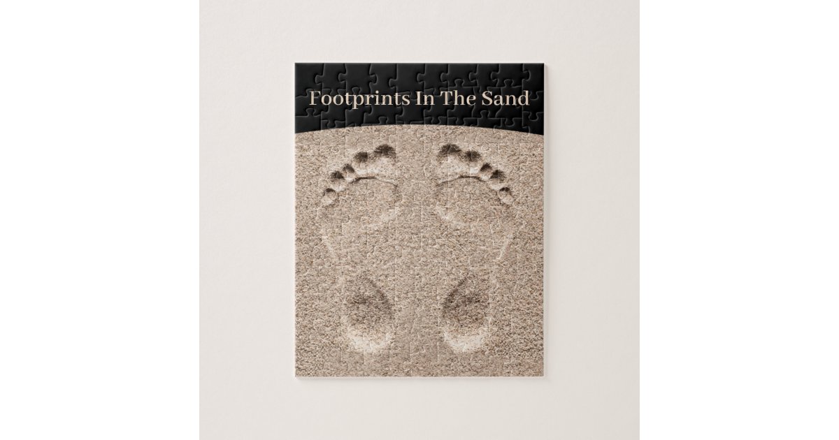Footprints In The Sand Christian Jigsaw Puzzle | Zazzle
