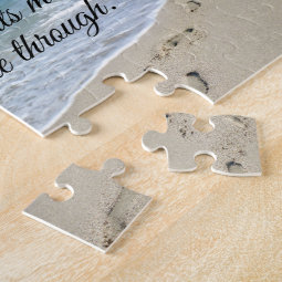 Footprints in the Sand Inspirational Christian Jigsaw Puzzle | Zazzle