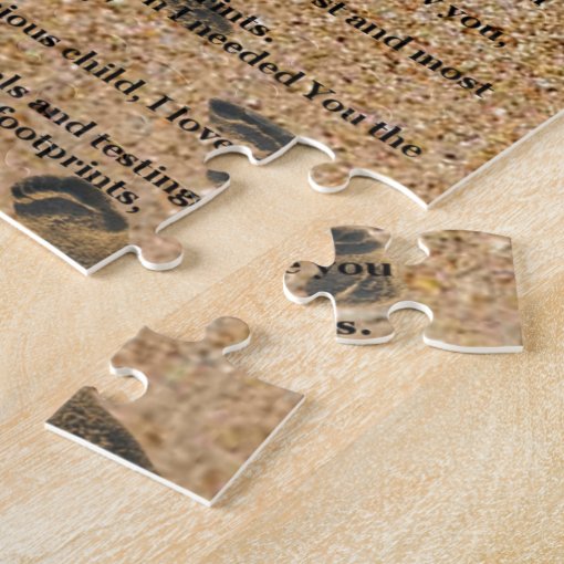 Footprints in the Sand Jigsaw Puzzle | Zazzle
