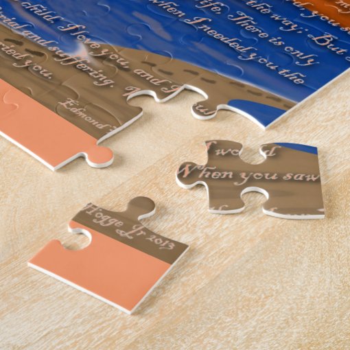 Footprints in the Sand Poem Jigsaw Puzzle | Zazzle