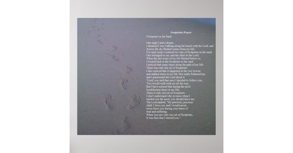 Footprints Poster | Zazzle