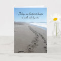 Footprints Pre-Wedding Card | Zazzle