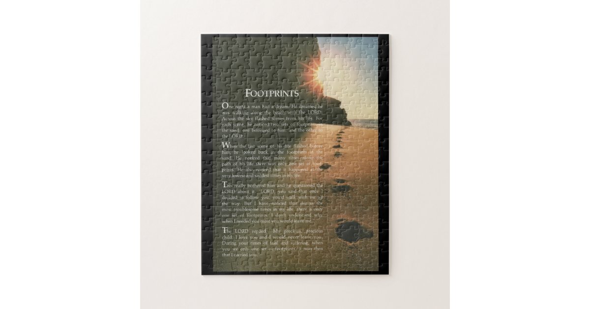 Footprints Puzzle | Zazzle