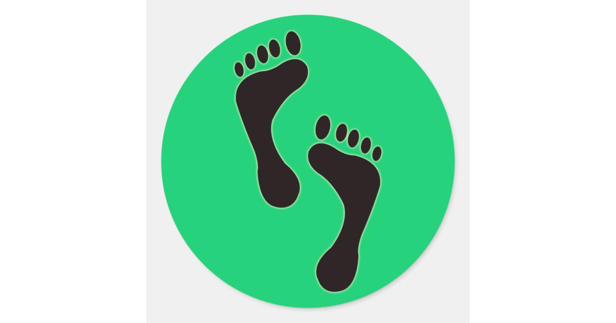 Footprints Sticker | Zazzle
