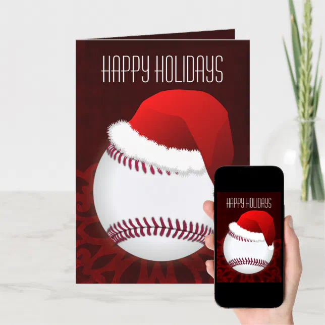 for a baseball player Christmas Cards | Zazzle