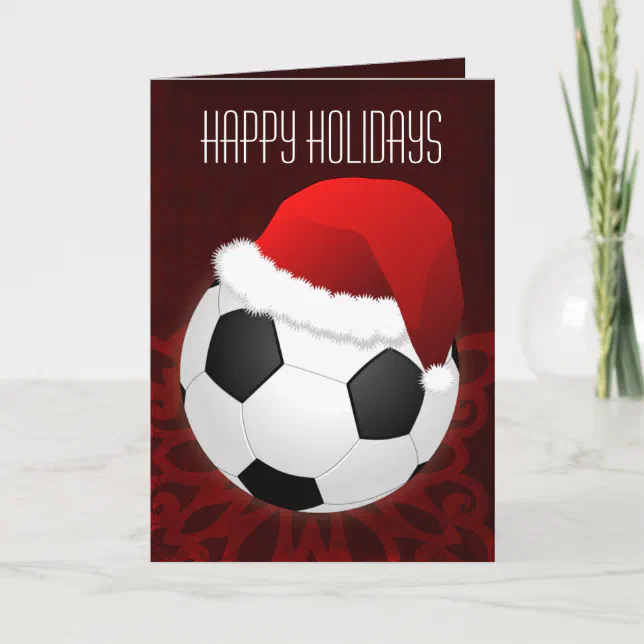 for a soccer player Christmas Cards | Zazzle