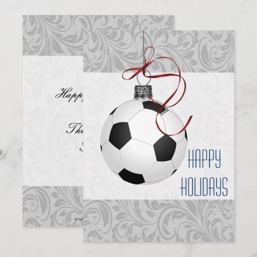for a soccer player Christmas Cards | Zazzle