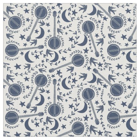 Banjo Fabric | Zazzle