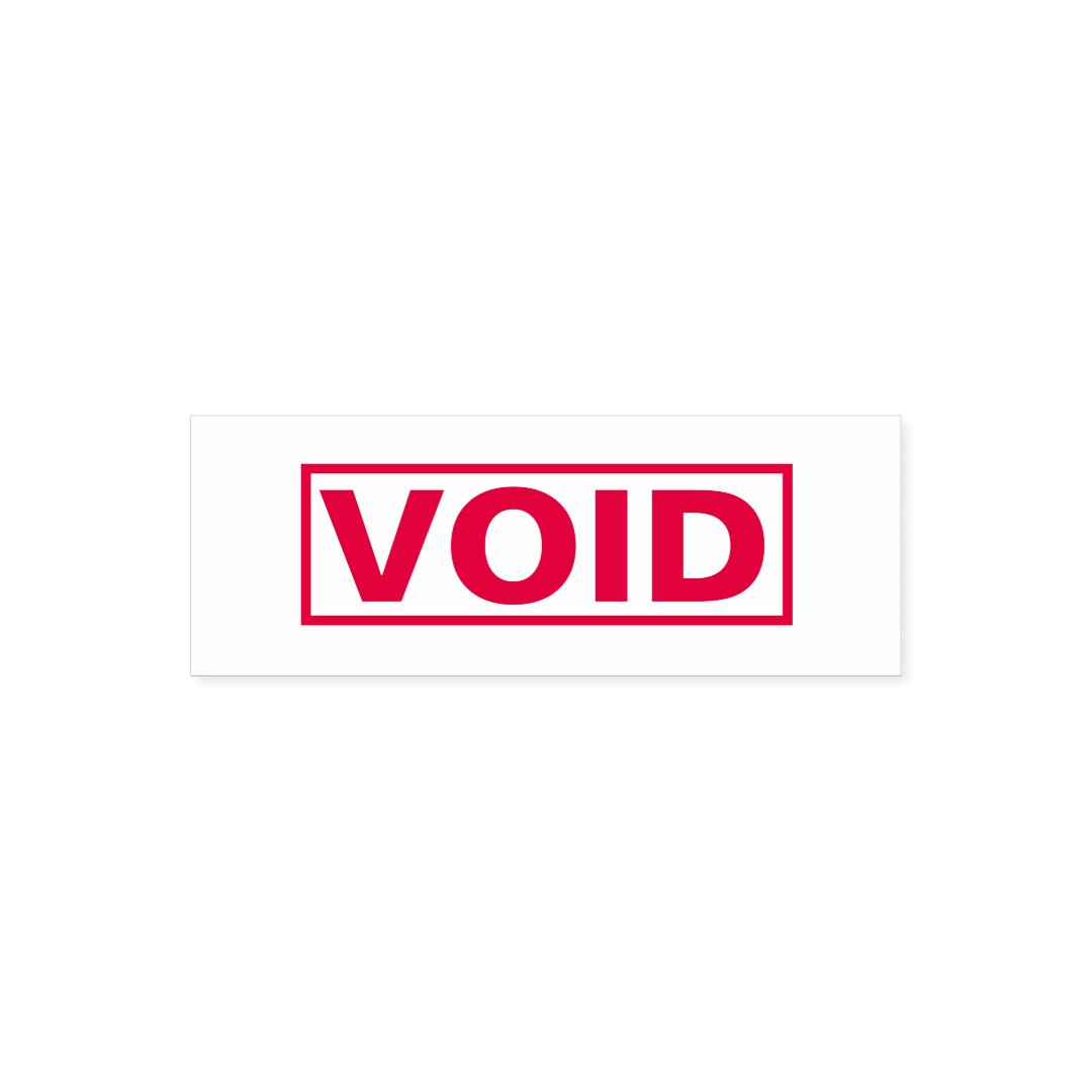 For Bookkeeping Simple VOID Self-inking Stamp | Zazzle