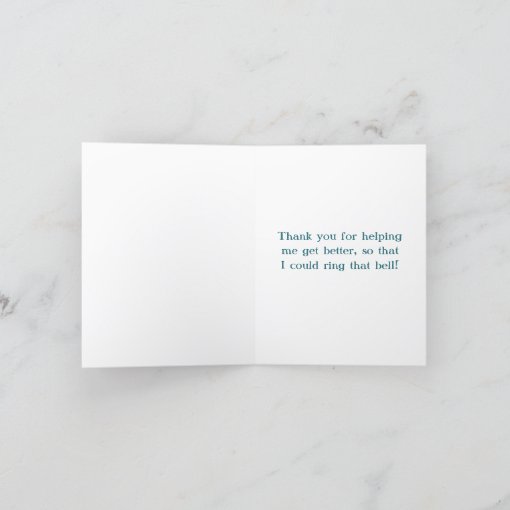 For Cancer Doctors, Nurses Thank You Card | Zazzle