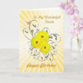 For Cousin birthday card with yellow flowers | Zazzle