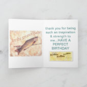 FOR DAD BIRTHDAY POEMS TROUT FISHING GREETING CARD | Zazzle