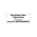 For Deposit Only Bank Account Name Signature Self-inking Stamp | Zazzle