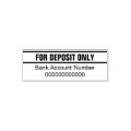 For Deposit Only Bank Account Number Template Self-inking Stamp | Zazzle
