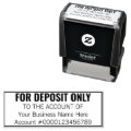 For Deposit Only Basic Business Office Bank Custom Self-inking Stamp ...