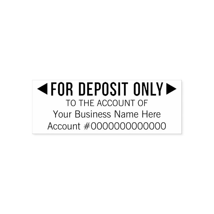 For Deposit Only - Basic Office or Business Bank Self-inking Stamp ...