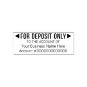 For Deposit Only - Basic Office or Business Bank Self-inking Stamp | Zazzle