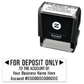 For Deposit Only - Basic Office or Business Bank Self-inking Stamp | Zazzle