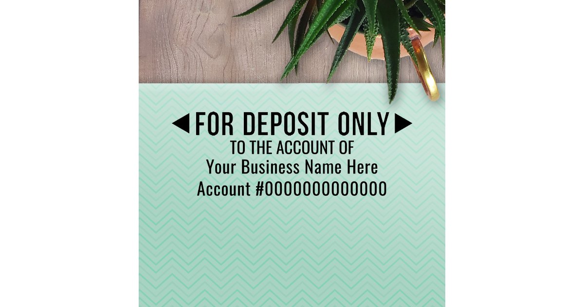 For Deposit Only - Basic Office or Business Bank Self-inking Stamp | Zazzle