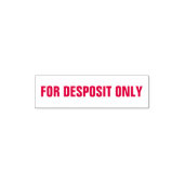 For Deposit ONLY Self-inking Stamp | Zazzle