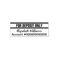 For Deposit Only Signature Account Number Template Self-inking Stamp ...