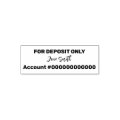 For Deposit Only Signature Bank Check Endorsement Self-inking Stamp ...