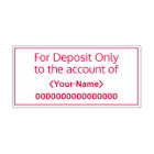 Check Endorsement Bank Deposit Stamp | Zazzle.com