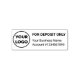 For Deposit Only with Company Logo Business Bank Self-inking Stamp | Zazzle