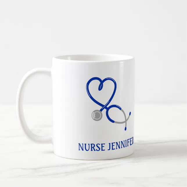 For Doctors and Nurses Personalized Stethoscope Coffee Mug | Zazzle
